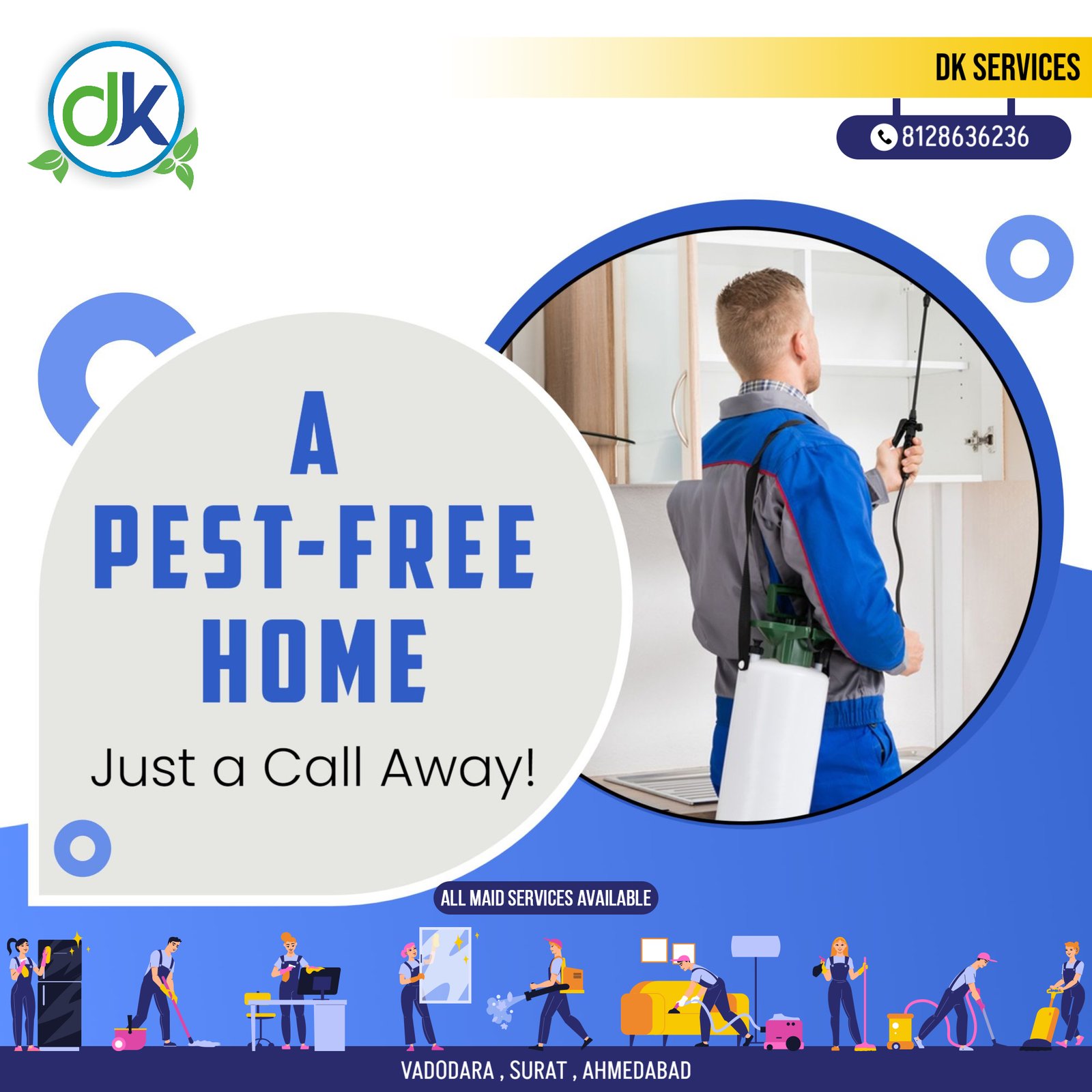 Residential Anti Bird Netting Services in vadodara - DK Pest Services ...